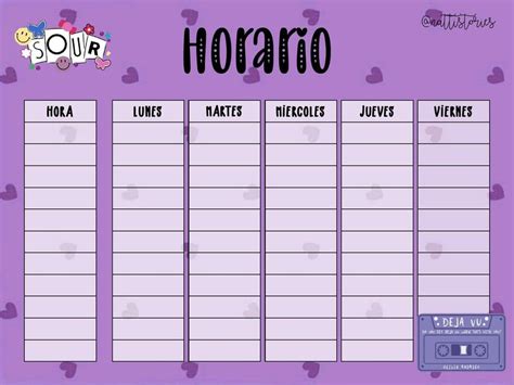 Horario Nataly Alfaro UDocz