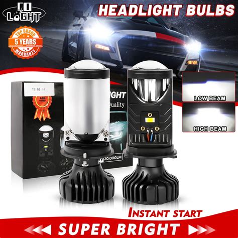 Colight H4 LED Headlight Bulbs With Z Shaped Cut Off Line 20000 Lumens