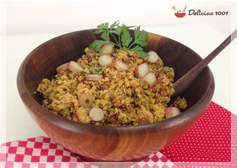 Farofa de carne seca e pinhão Delicias1001