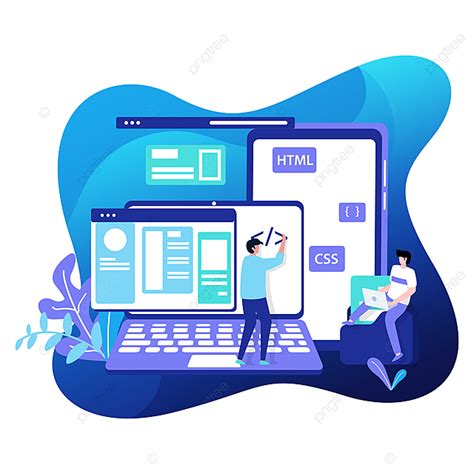 Web Development Illustration Vector Hd PNG Images Web Development
