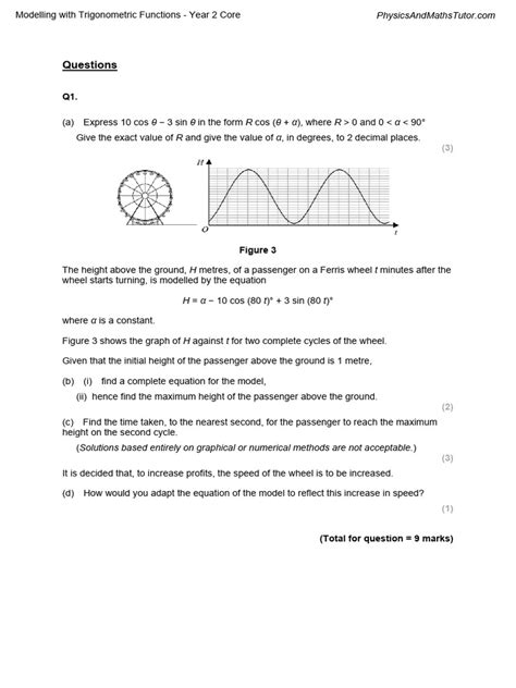 modelling with trigonometric functions pdf triangle geometry complex analysis