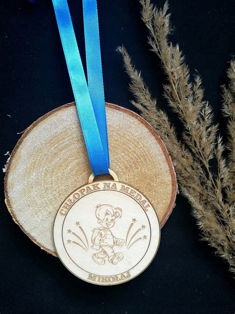 Medal prezent na Dzień Chłopaka przedszkolaka imię medal dla chłopaka