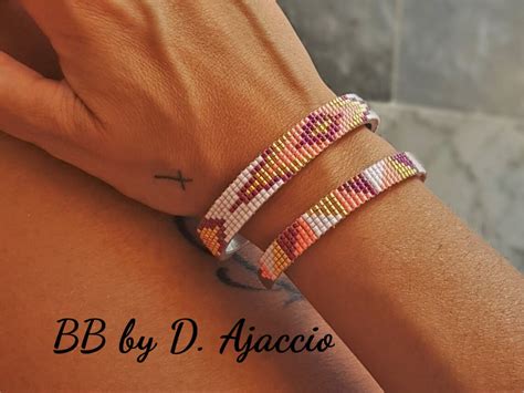 Bracelets Aluminium En Perles Miyuki D Lica Tiss S La Main Etsy France