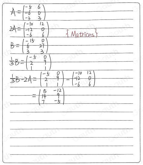 solved given the matrices a and b shown below find 1 3 b 2a a beginbmatrix 5and6 6and0 3