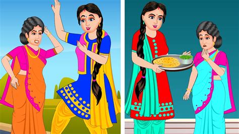 Hindi Kahaniya Cartoon Panjnabi Bahu Saas Bahu Ki