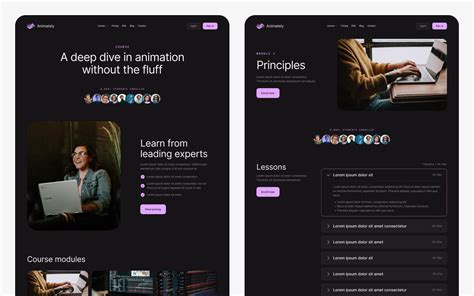 Animately Website Page Template For Webflow