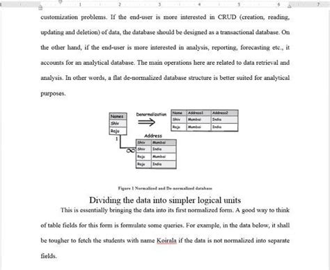 Academic Paper Need And Importance Of Good Database Design