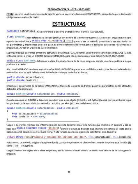09 csharp pdf objeto informática c sharp lenguaje de programación