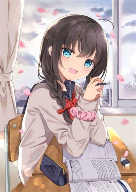 Hình Anime Học Sinh Dễ Thương Ảnh Anime Nữ Học Sinh