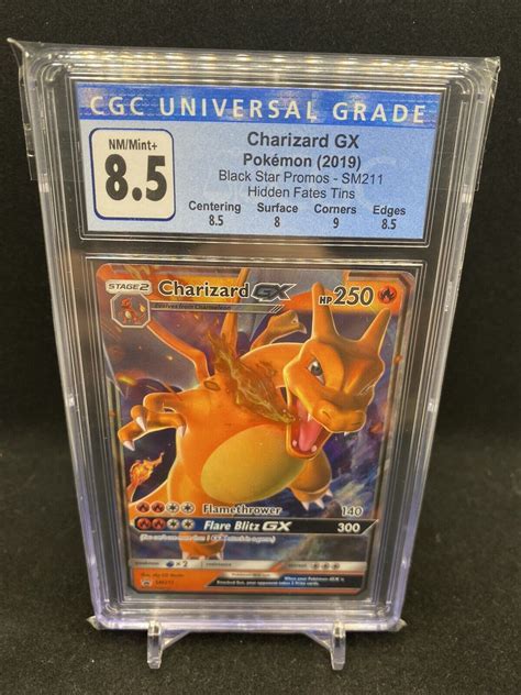 CGC 8 5 Charizard GX Black Star Promos SM211 Hidden Fates Tins EBay