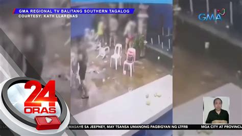 Pool Ng Resort Tinapunan Ng Mga Bote Upuan Ihawan At Water Dispenser