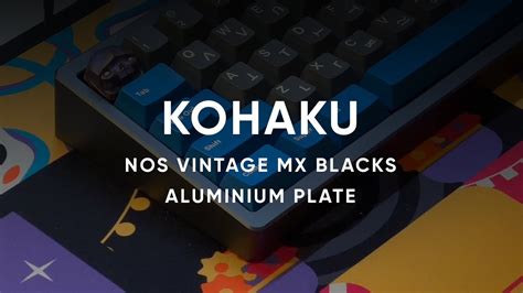 Kohaku By SINGAKBD With Vintage Cherry MX Blacks On Aluminium Plate