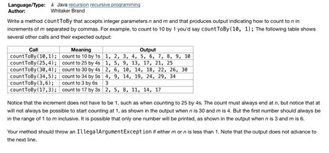 solved i java recursion recursive programming language type