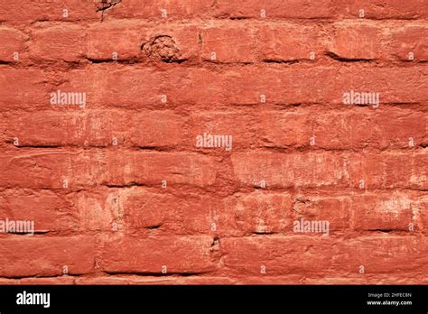 Red Brick Wall Gives A Harmonic Pattern In The Sun Stock Photo Alamy