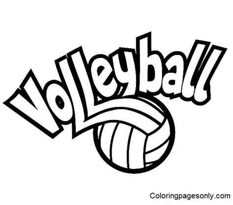 52 Volleyball Coloring Pages ColoringPagesOnly
