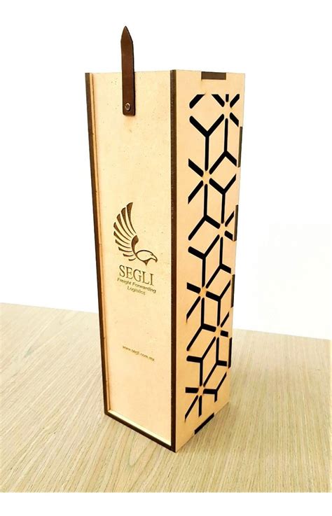 Caja Para Botella De Vino En Mdf Personalizada 240 00 En Mercado Libre