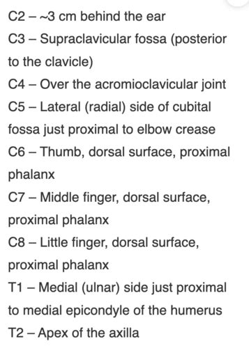 Innervation Module Dermatomes And Myotomes Flashcards Quizlet