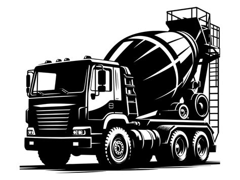 Concrete Mixer Truck Logo Template PNG Vector In SVG PDF AI CDR Format