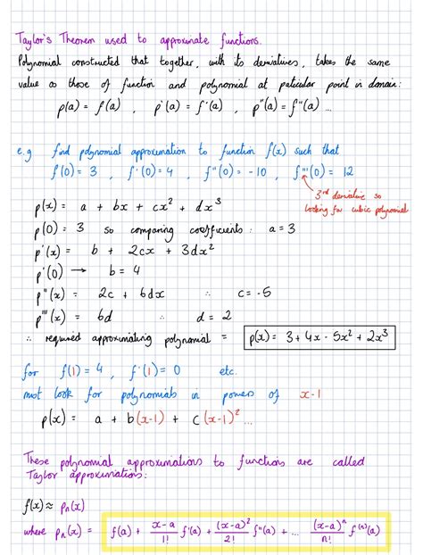 Taylors Theorem LHôpitals Rule Notability Gallery
