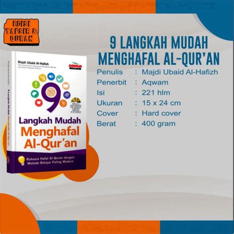 Jual 9 Langkah Mudah Menghafal Al Qur An Shopee Indonesia