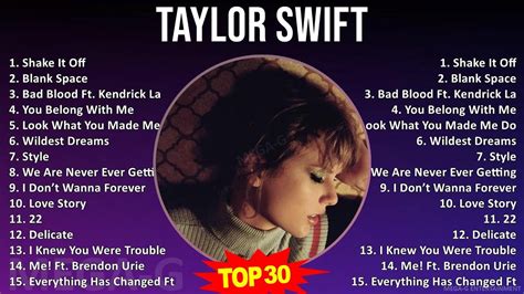 T A Y L O R S W I F T Mix Best Hits S Music Top Country Pop