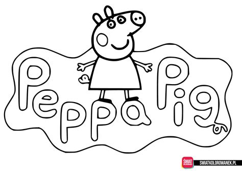 Kolorowanki Świnka Peppa Pobierz za darmo ŚwiatKolorowanek pl