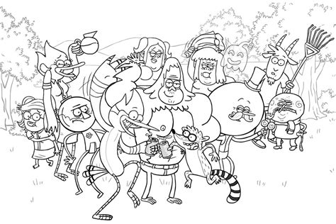 Desenho De Personagens De Apenas Um Show Para Colorir Tudodesenhos