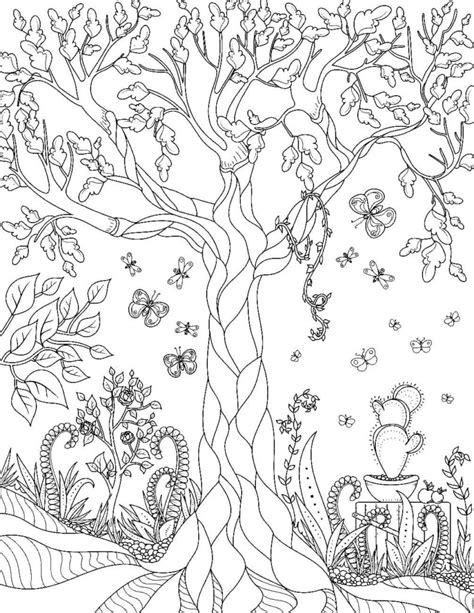 100 Dibujos de Naturaleza para colorear Paisaje Montañas Mar