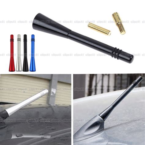 Universal Auto Car Short Stubby Antenna Aerial AM FM Radio Mast 2