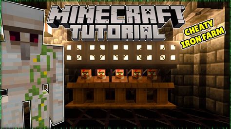 CHEATY IRON FARM TUTORIAL Minecraft Bedrock Edition YouTube