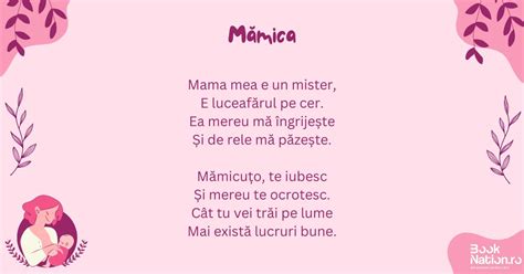M Mica Poezii Pentru Mama Scurte Booknation Ro