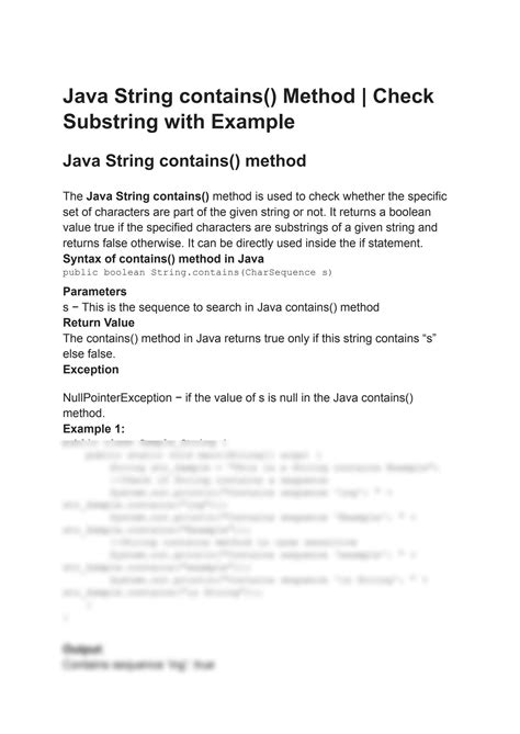 Solution What Is String Contains Method In C Sharp Visual Programming Java Check Substring With