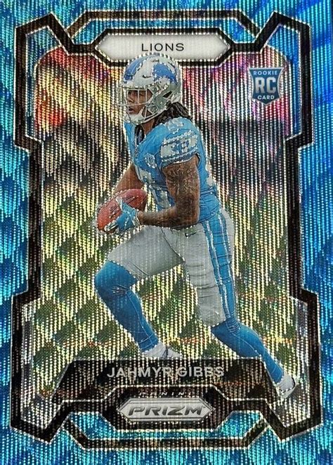 Jahmyr Gibbs Prizm Blue Wave Price Guide Sports Card Investor