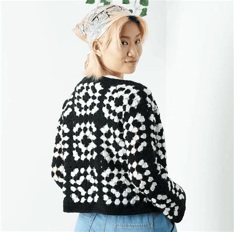 35 Flattering Crochet Granny Square Cardigan Patterns Ideal Me