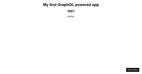React Graphql Codesandbox