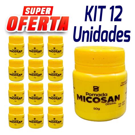 Pomada Micosan Original 50g Cx 12 Unidades ABRAÃO ERVAS