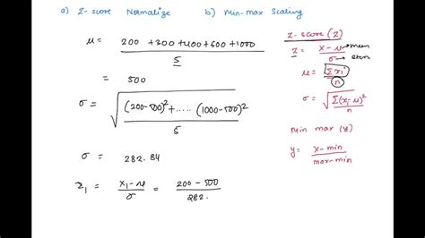 solved ques 2 use these methods to normalize the following group of data 200 300 400 600