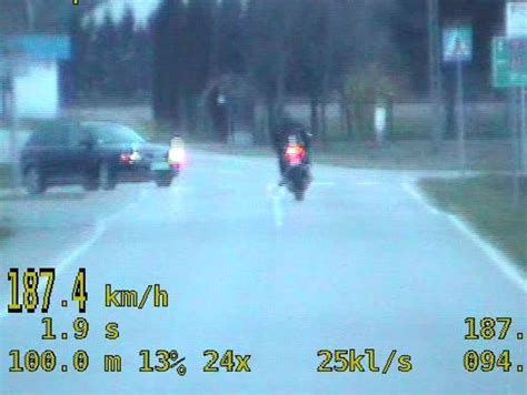 Motocyklista P Dzi Ponad Km H W Terenie Zabudowanym