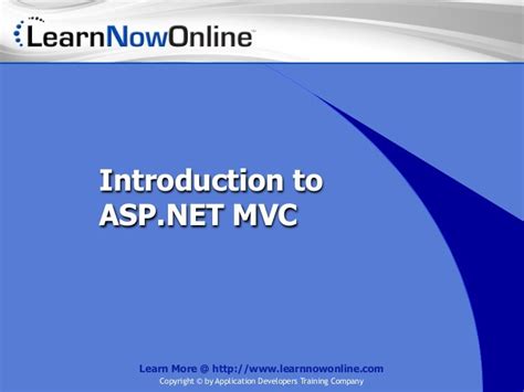 introduction to asp mvc