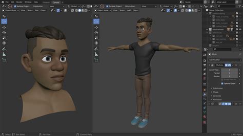 Snow File 2 Sculpting Stylized Character Workflow Blender Studio