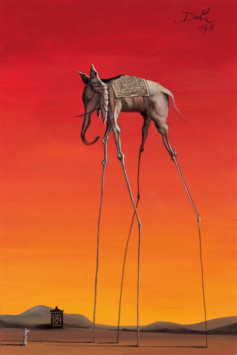 Elephant In The Style Of Salvador Dali 1948 John Myatt Castle Fine