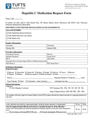 Fillable Online Hepatitis C Medication Request Form Fax Email Print
