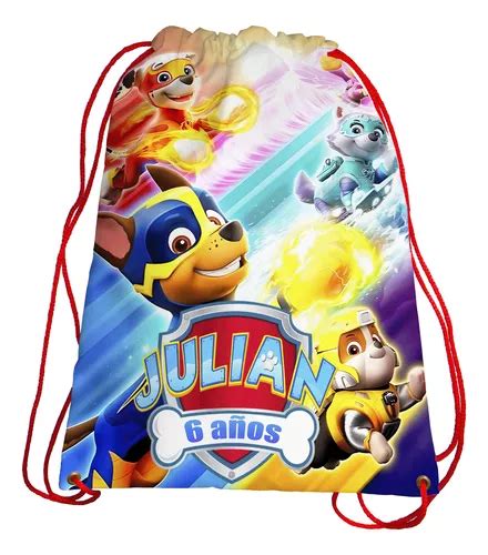Dulceros Personalizados Recuerdos Morralitos Paw Patrol Meses