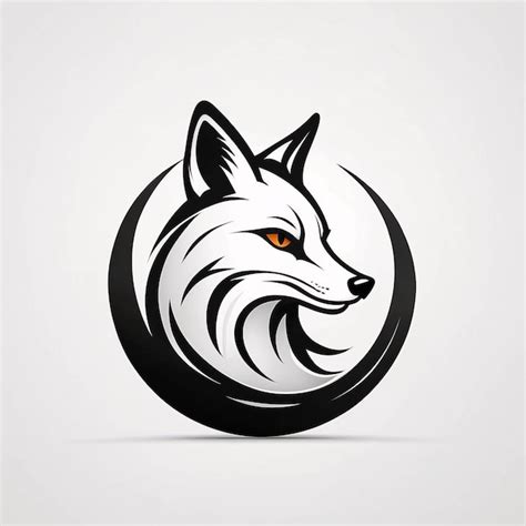 Premium Photo Minimalist Sleek And Simple Fox Head Illustration Logo
