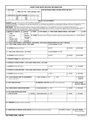 Sample Da Form