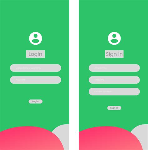 Login And Sign In Page Figma