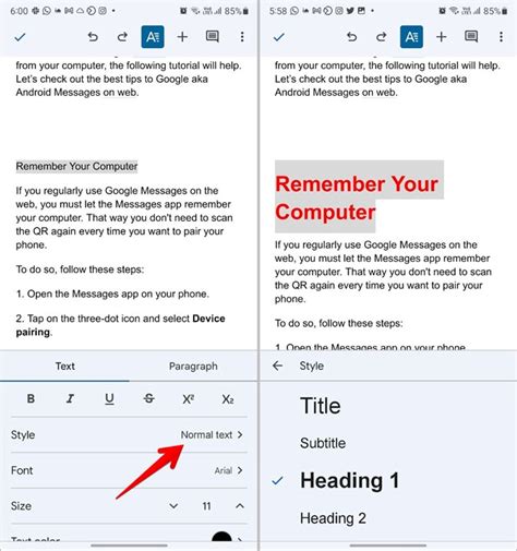 How To Add Or Remove Headings In Google Docs On Mobile And PC TechWiser