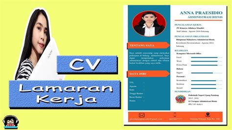 Cara Membuat Cv Data Diri Di Laptop Imagesee