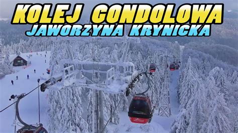 JAWORZYNA KRYNICKA Kolej Gondolowa Zimą Jaworzyna Krynicka Cable Car
