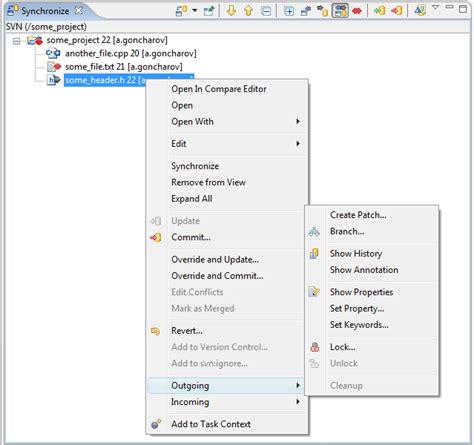 Svn TFS Pending Changes Window Equivalent In Eclipse Stack Overflow